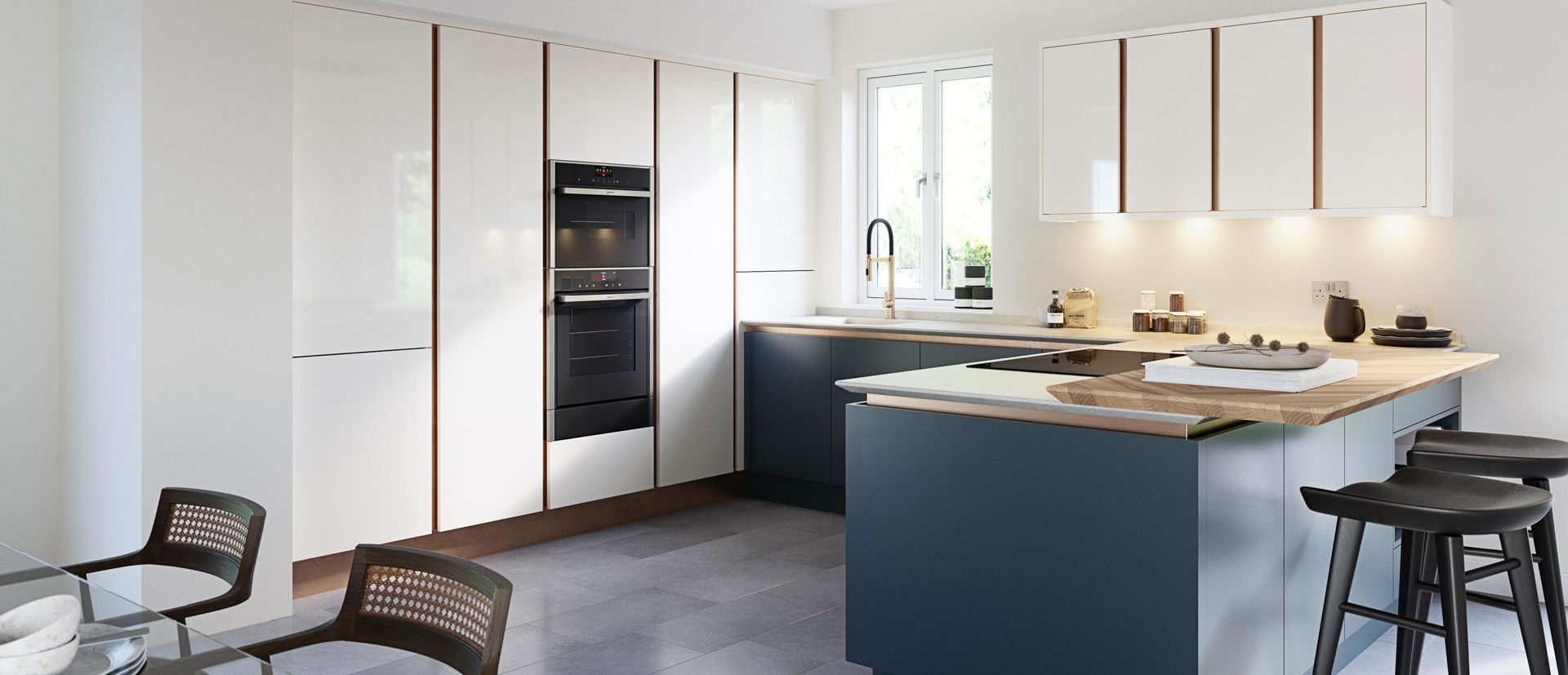 Kitchen Handleless Trims | Aluminium, Graphite & Champagne